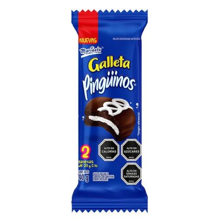 Marinela Pingüinos Galleta 40 gr - Comercial Mayorista