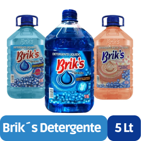 Briks Detergente 5 lt Variedad - Comercial Mayorista