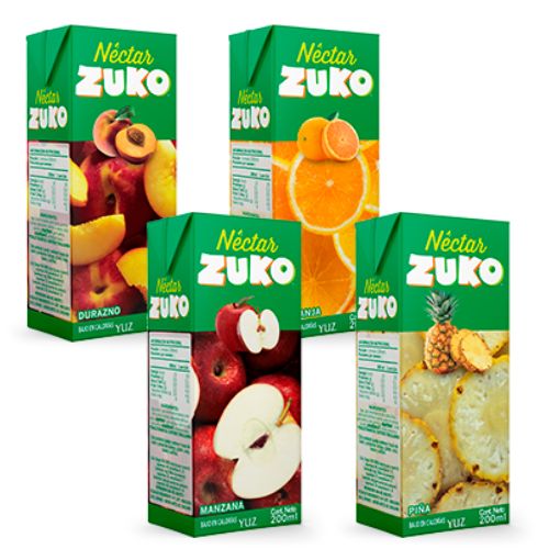 Zuko Nectar Bombillin 200 cc x 6 uni - Comercial Mayorista